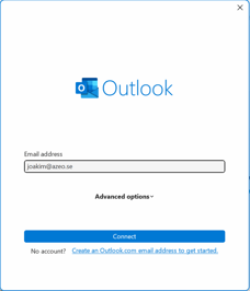 How to add a account to Outlook Classic