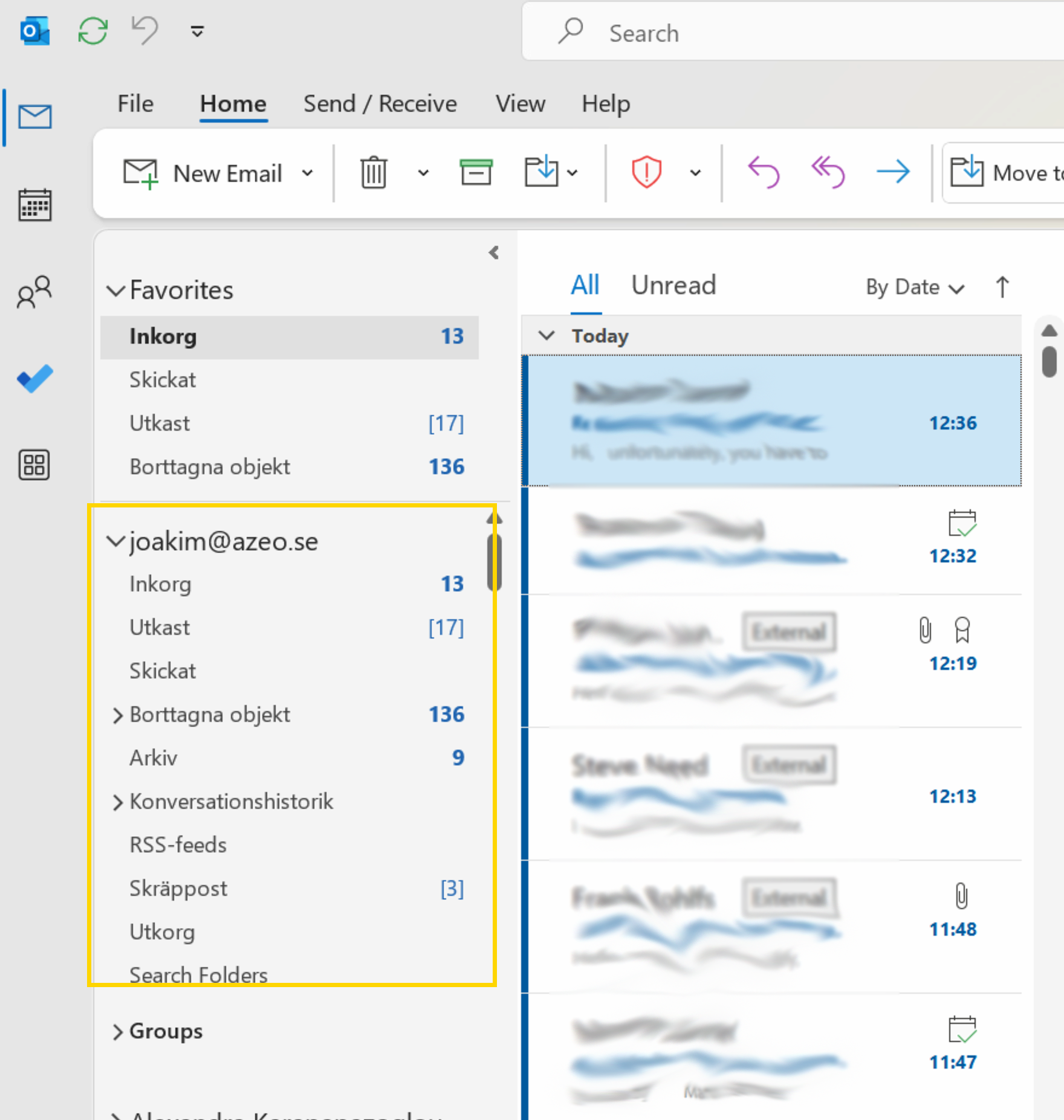 How to add a account to Outlook Classic