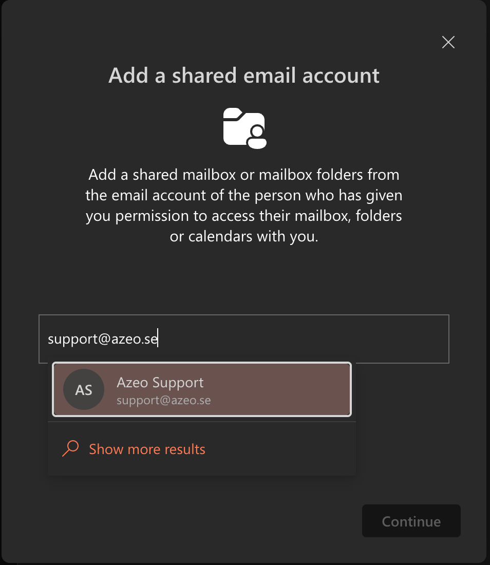 Hur du lägger till en delad postlåda i Outlook