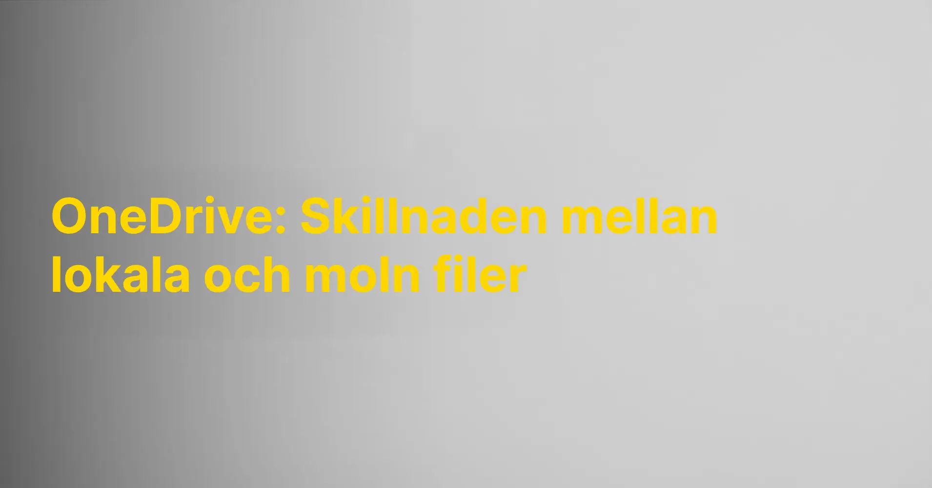 Fördelarna med synkning av filer i OneDrive