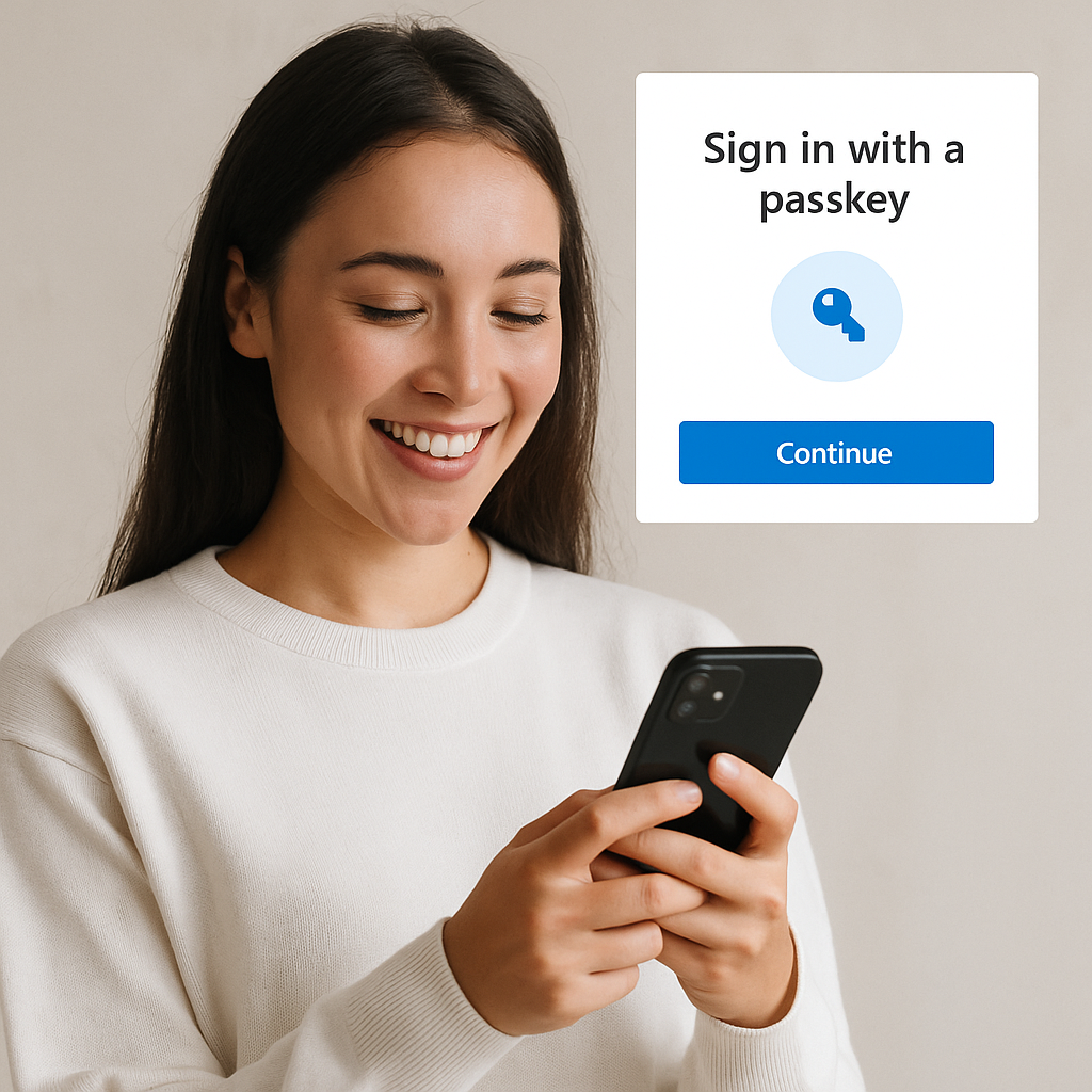 Hej då lösenord. Hej inloggningsnyckel.